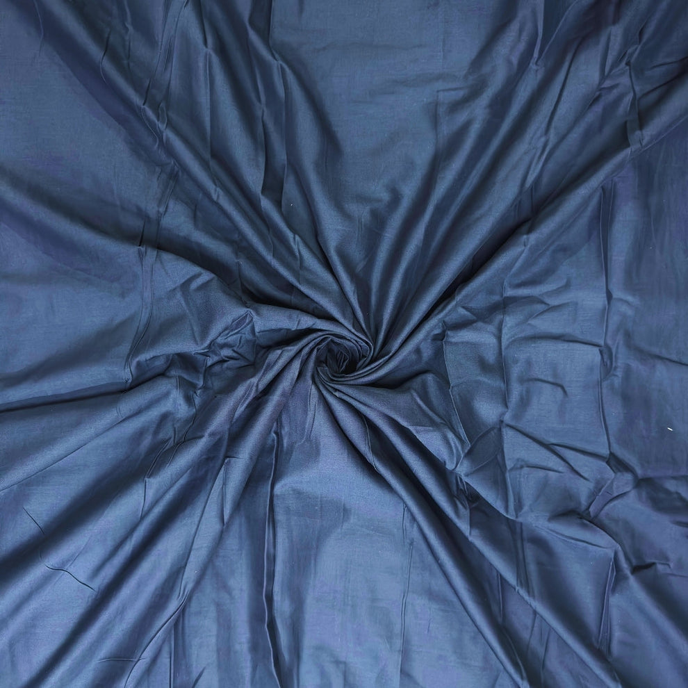 Buy Blue Cambric Solid Navy Blue Fabric – MAF