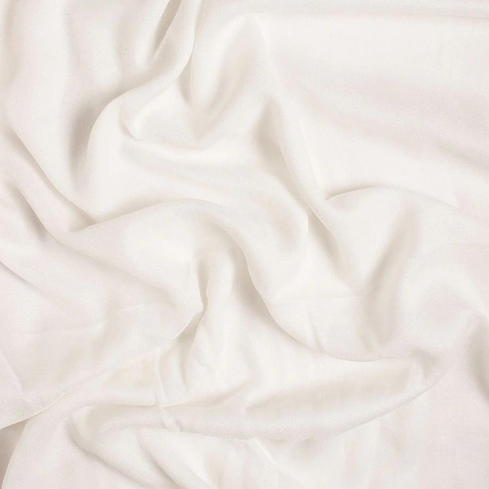 Buy Viscose Moss Rayon Solid White Fabric – MAF